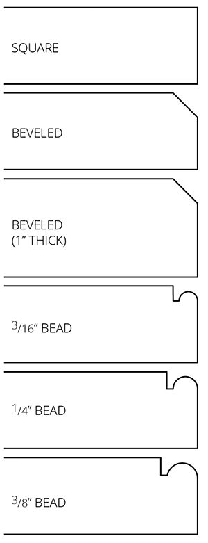 Face Frame Framing Beads - Keystone Wood Specialties